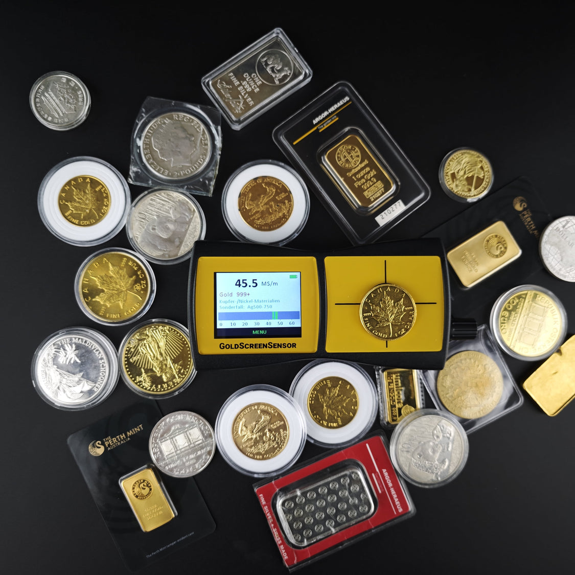 GoldScreenSensor - For Coins and small Ingots – I.DAVID